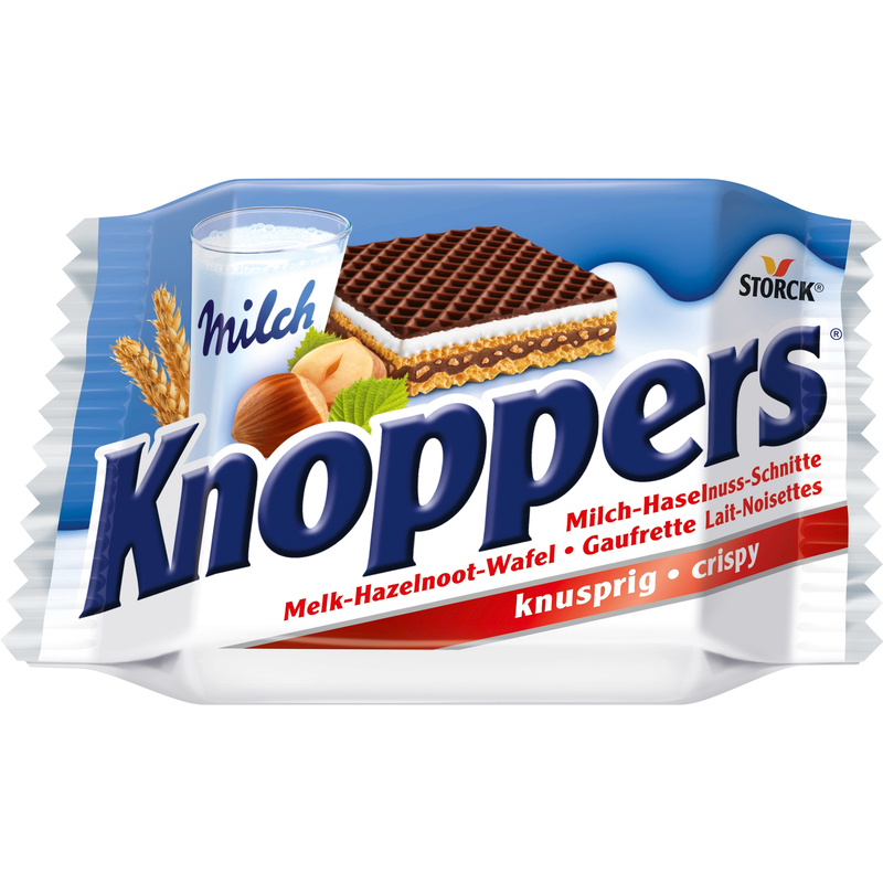 Knoppers Milch-Haselnuss-Schnitte, 25 g, 24 Stück