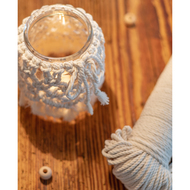 I AM CREATIVE Makramee-Set, Windlicht